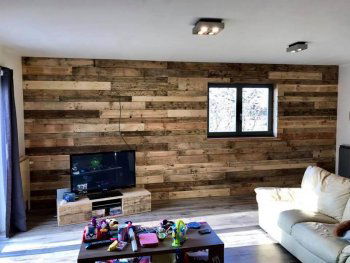 DIY Pallet Wall Paneling / Wall cladding - Pallets Pro