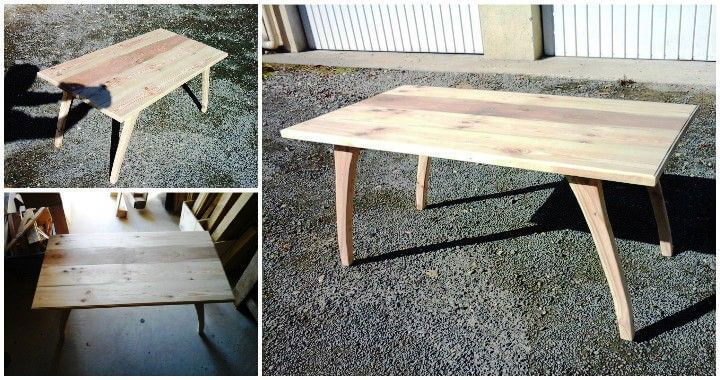 DIY Pallet Coffee Table with Arched Legs - Pallets Pro