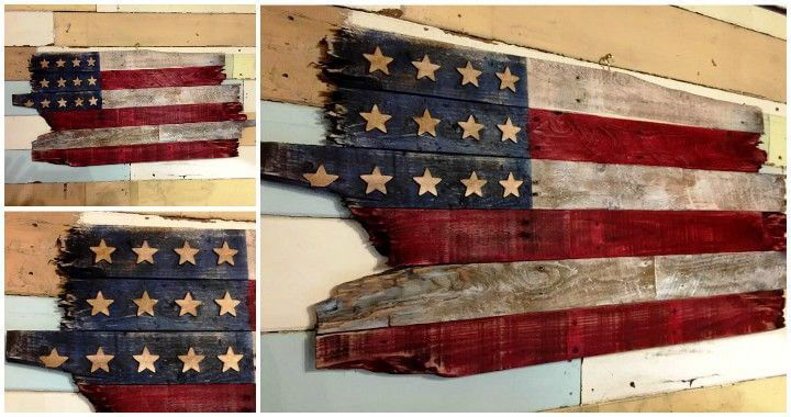 Rustic Pallet Flag - Pallets Pro